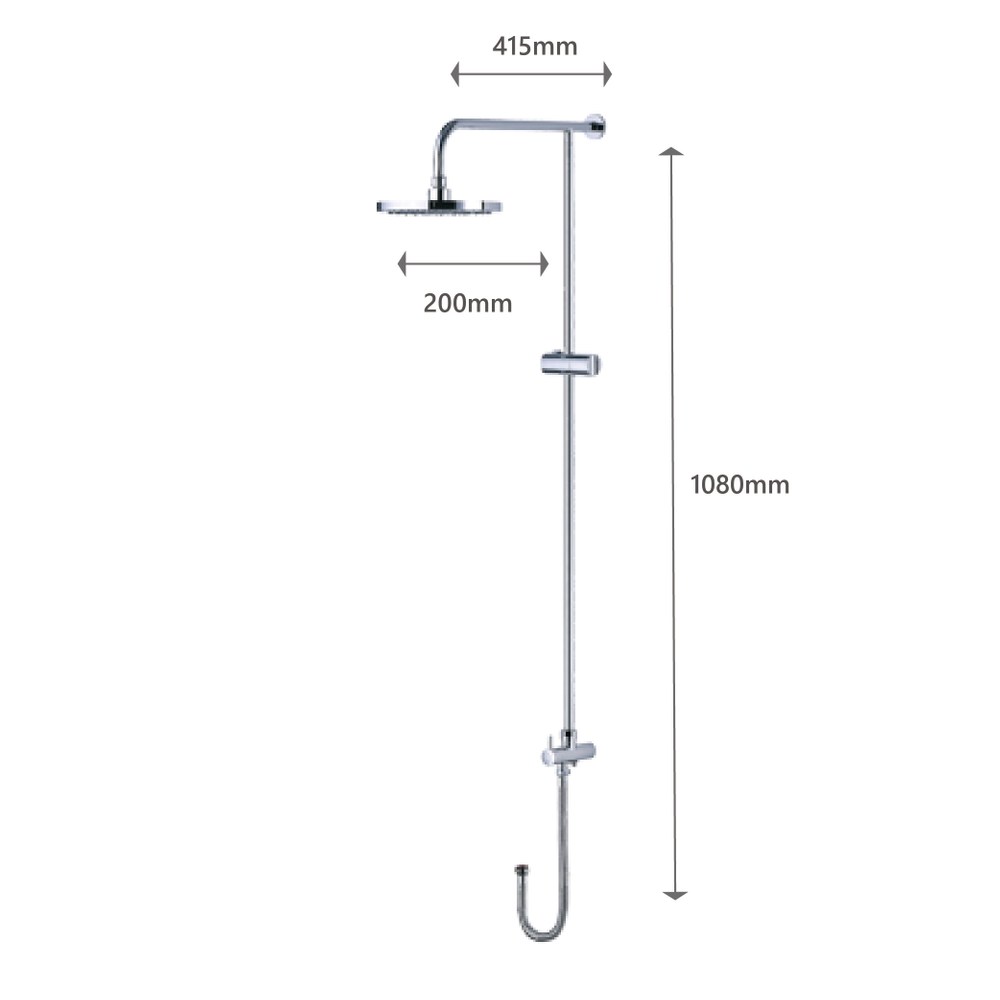 凱撒衛浴 CAESAR 加裝型花灑組BS121｜衛浴設備｜特力屋．特力屋線上購物
