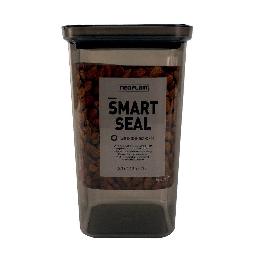 NEOFLAM SMART SEAL聰明封儲物罐AS/抗菌遮光/方形2100ml｜日用品｜HOLA 和樂家居