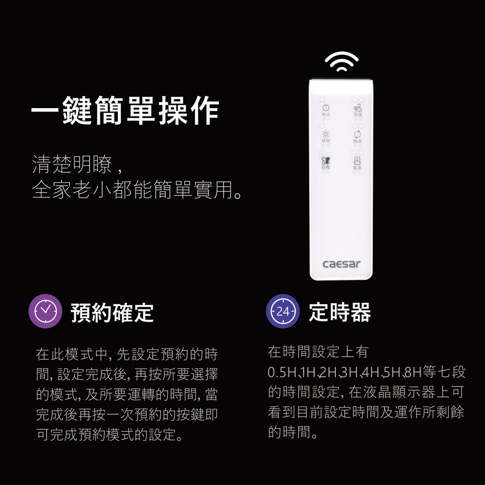 CAESAR凱撒衛浴DF260 無線遙控型浴室暖風乾燥機｜衛浴設備｜特力屋．特力屋線上購物