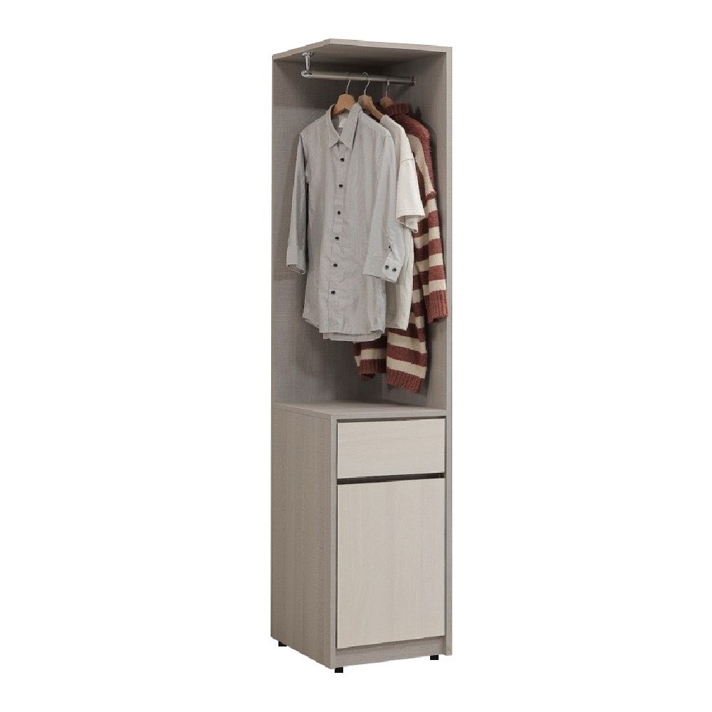 ASSARI-卡拉1.3尺轉角衣櫃(寬40x深55x高198cm)左型｜家具床墊｜特力屋．特力屋線上購物