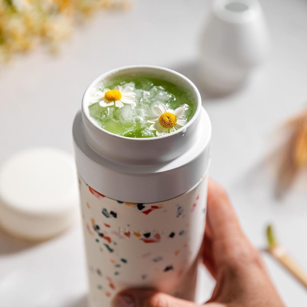 美國W&P 陶瓷內膽保溫瓶480mL 印花白｜日用品｜HOLA 和樂家居