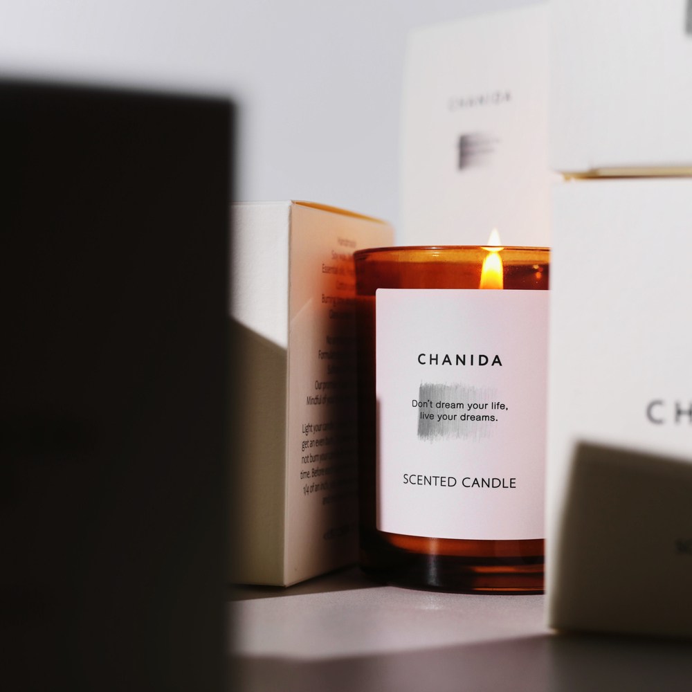 CHANIDA-香氛蠟燭 150G 白茶・桂花｜衛浴香氛｜HOLA 和樂家居