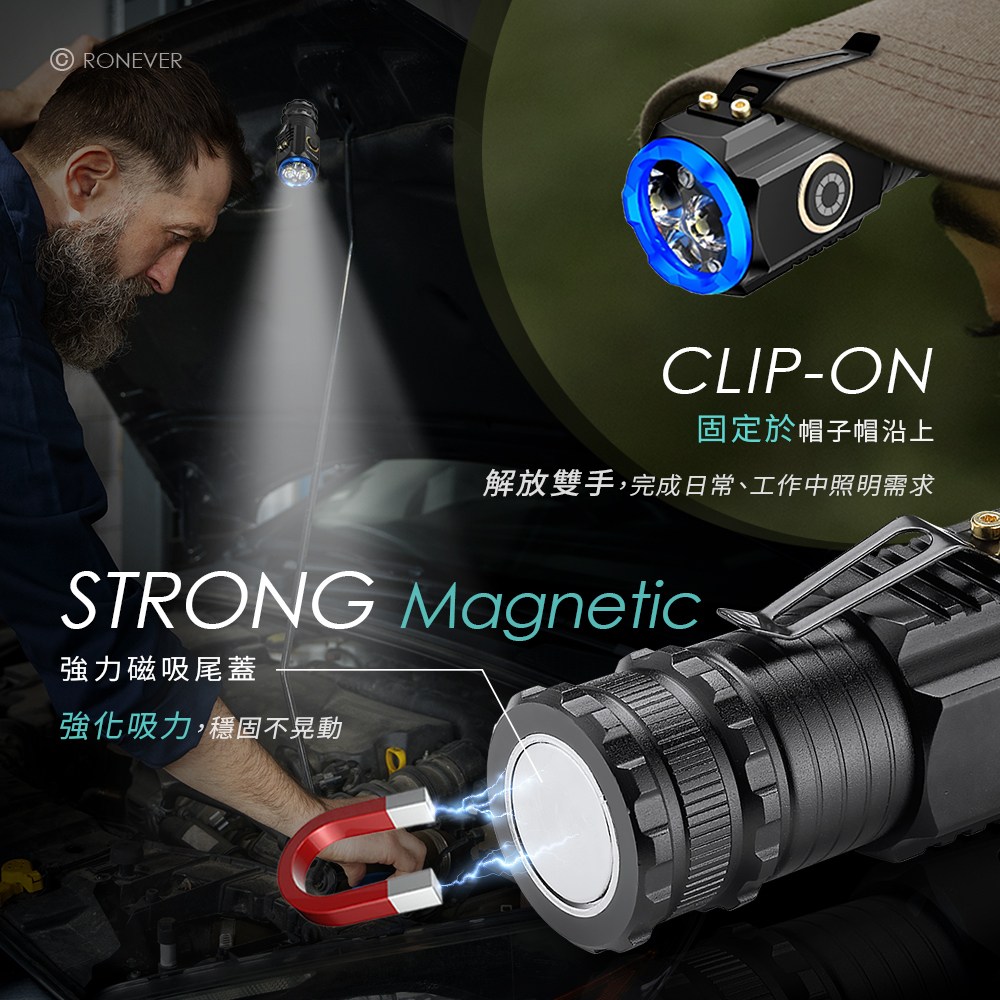 RONEVER XHP35-1迷你充電式手電筒｜燈具照明｜特力屋．特力屋線上購物