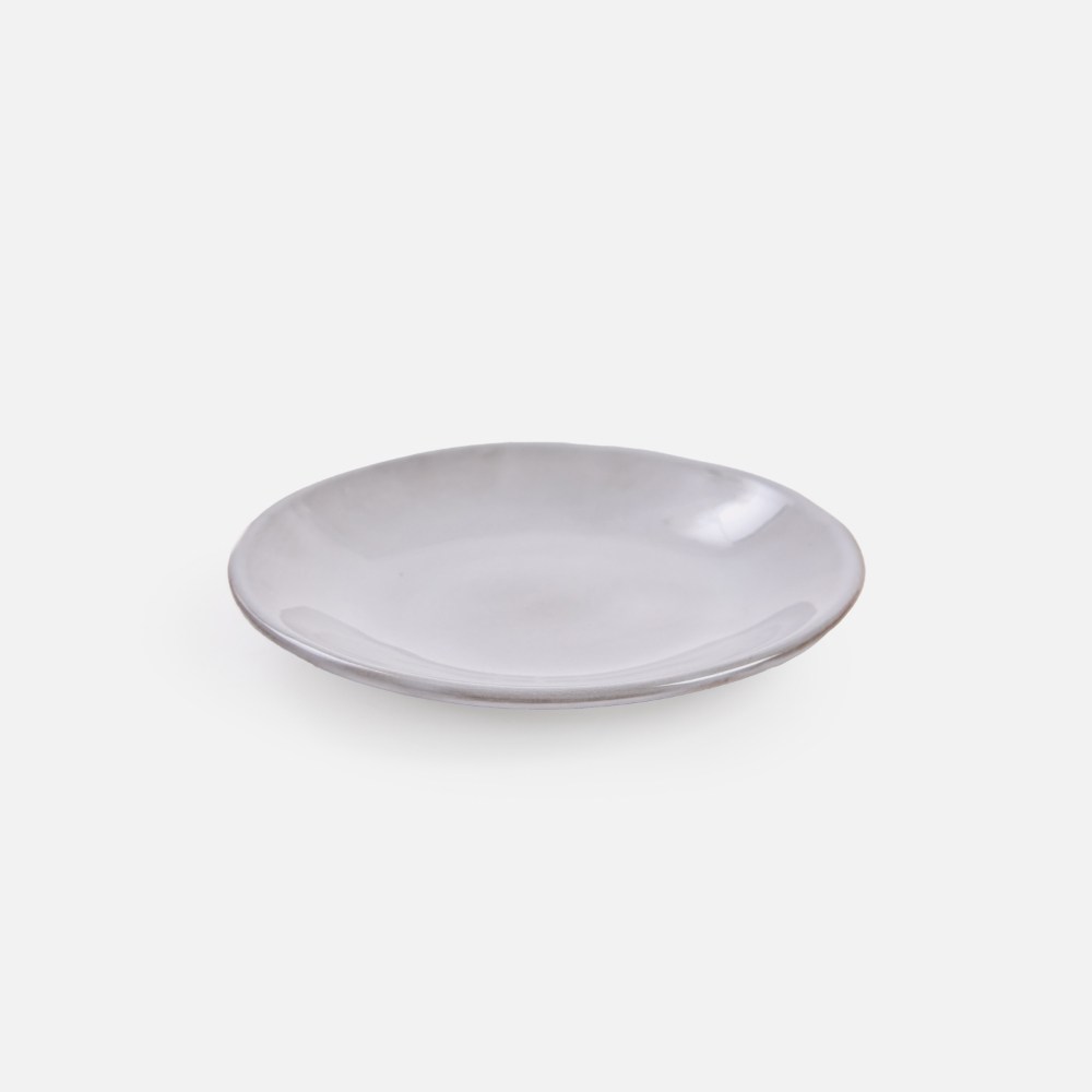 NOSSE Smooth陶瓷盤15cm 灰白｜餐茶用具｜HOLA 和樂家居