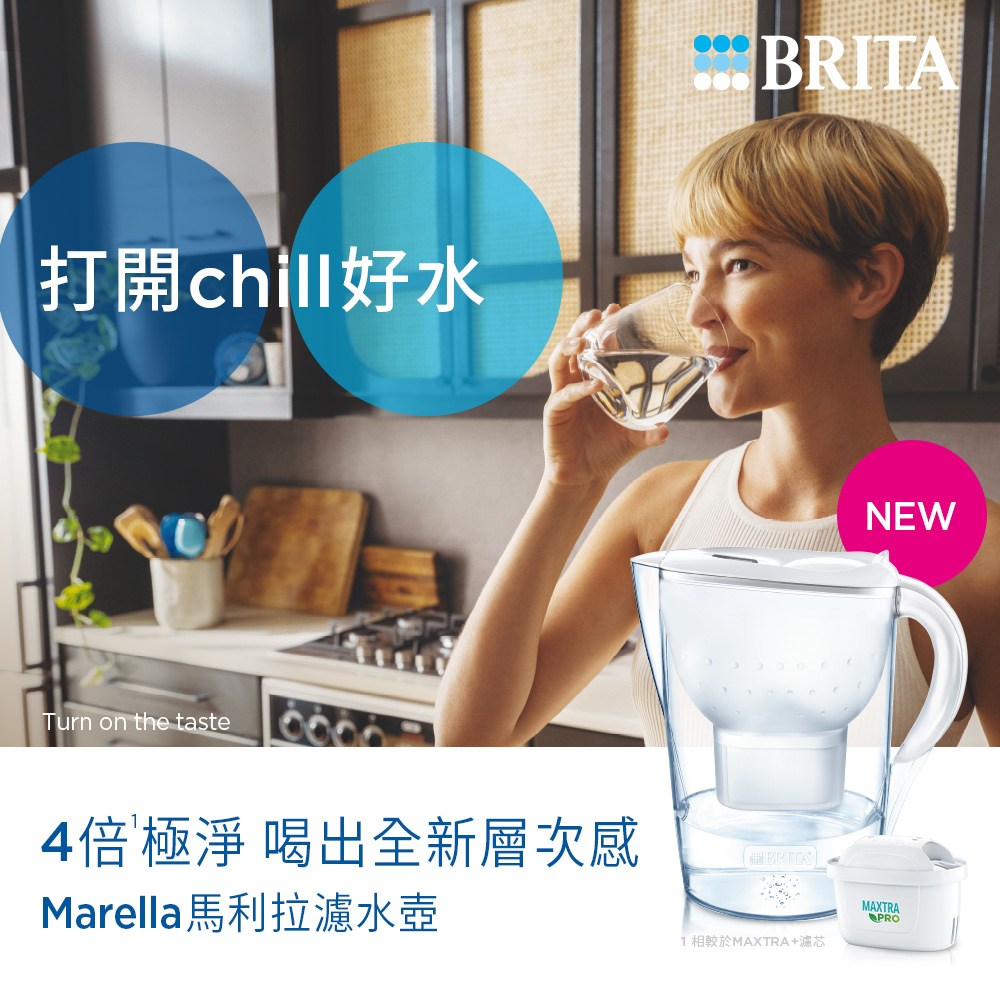 BRITA 馬利拉濾水壺 白 MXPRO 共2芯｜廚房淨水｜特力屋．特力屋線上購物