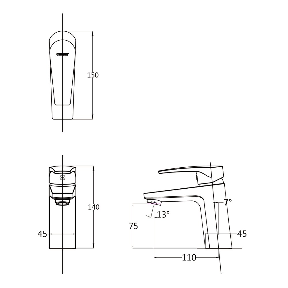 【凱撒CAESAR】凱撒衛浴 單孔面盆龍頭(附彈跳排桿)B390CW｜衛浴設備｜特力屋．特力屋線上購物