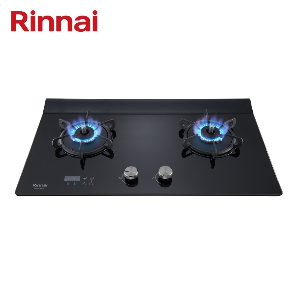 林內 檯面式緻溫二口爐 黑玻 桶裝 RB-A2660G LPG｜廚房淨水｜特力屋．特力屋線上購物