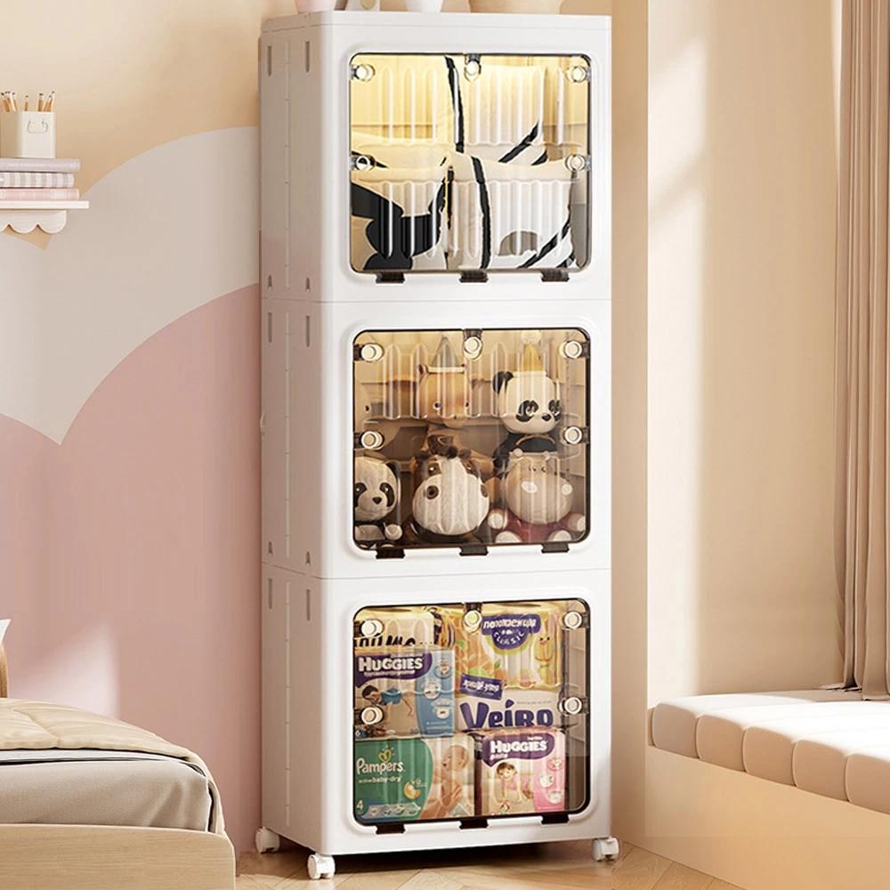 AOTTO 65面寬三層附輪大容量收納櫃(收納櫃 置物櫃)三層｜層架收納｜特力屋．特力屋線上購物