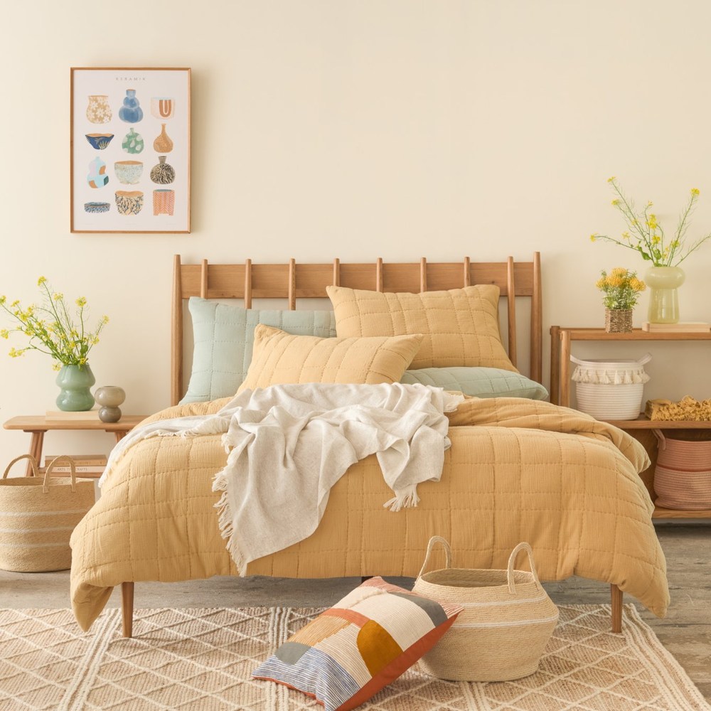 奧可利擬真盆花線菊29cm 黃｜家飾花藝｜HOLA 和樂家居