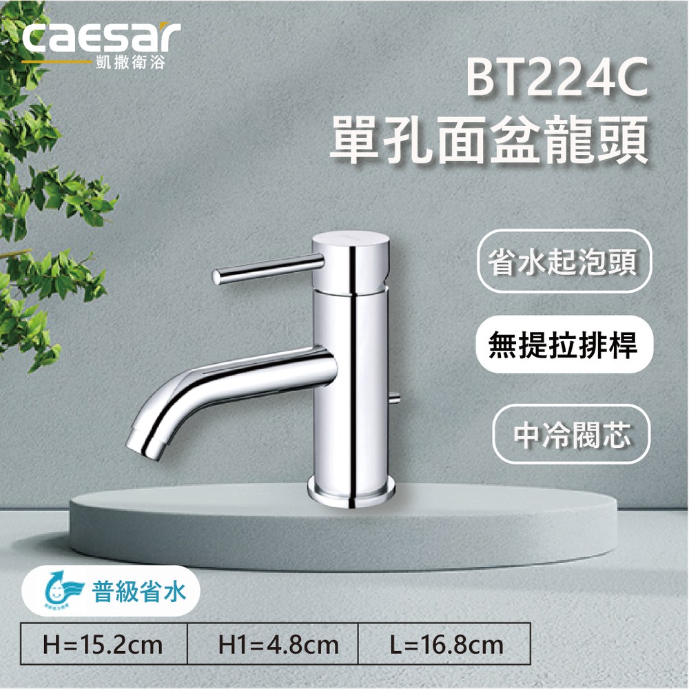 【凱撒CAESAR】凱撒衛浴 單孔面盆龍頭BT224C｜衛浴設備｜特力屋．特力屋線上購物