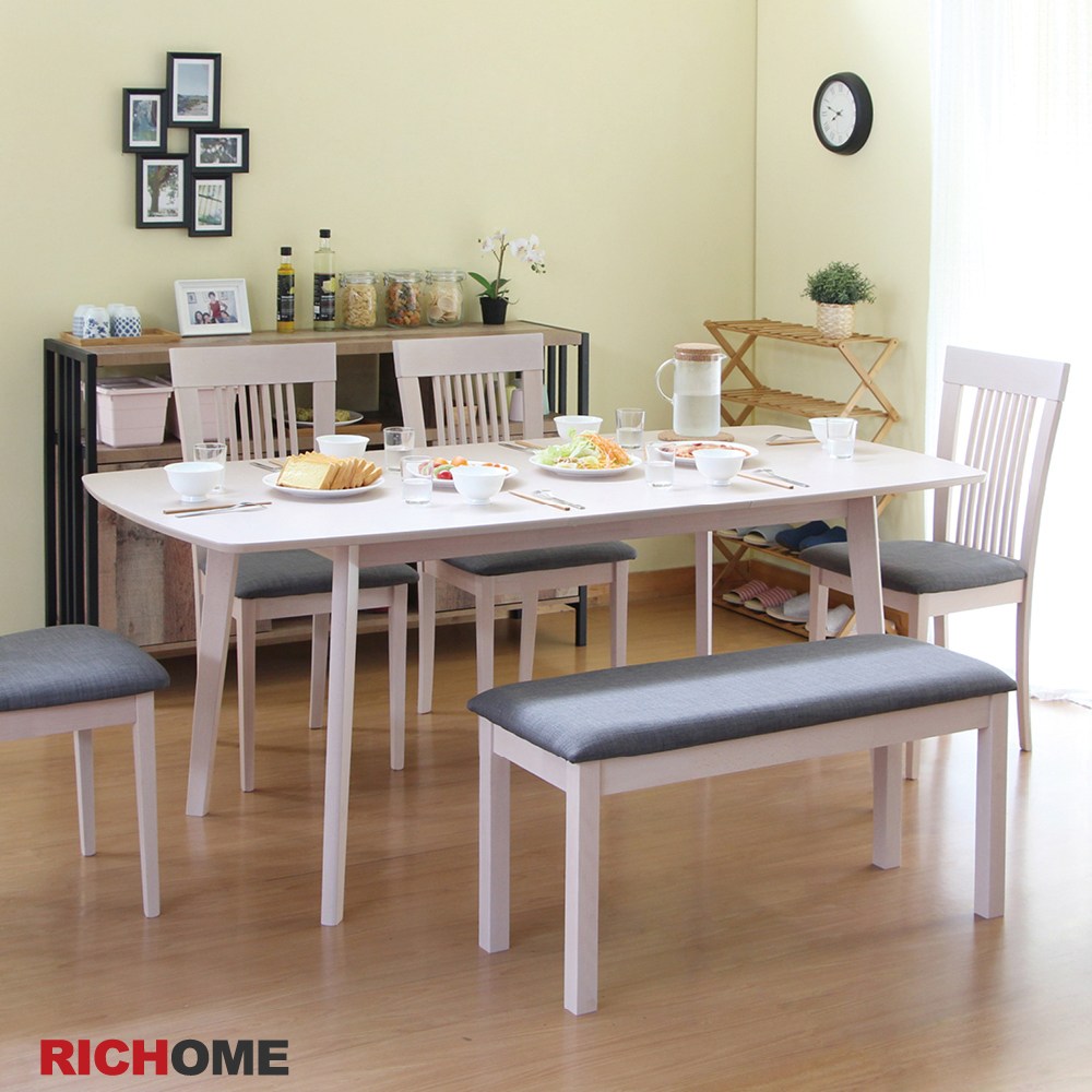 【RICHOME】315款可延伸實木餐桌白橡｜家具床墊｜特力屋．特力屋線上購物