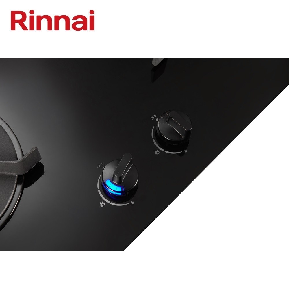 林內 檯面式內焰二口爐 RB-N2621G NG1 黑玻 LED旋鈕 定時 天然｜廚房淨水｜特力屋．特力屋線上購物