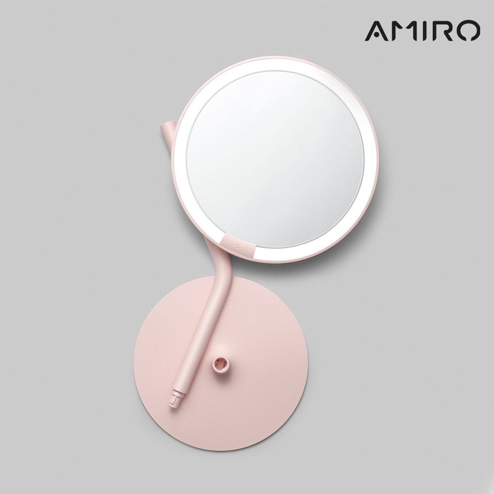 AMIRO Mate LED化妝鏡-粉｜HOLA 和樂家居｜HOLA 和樂家居
