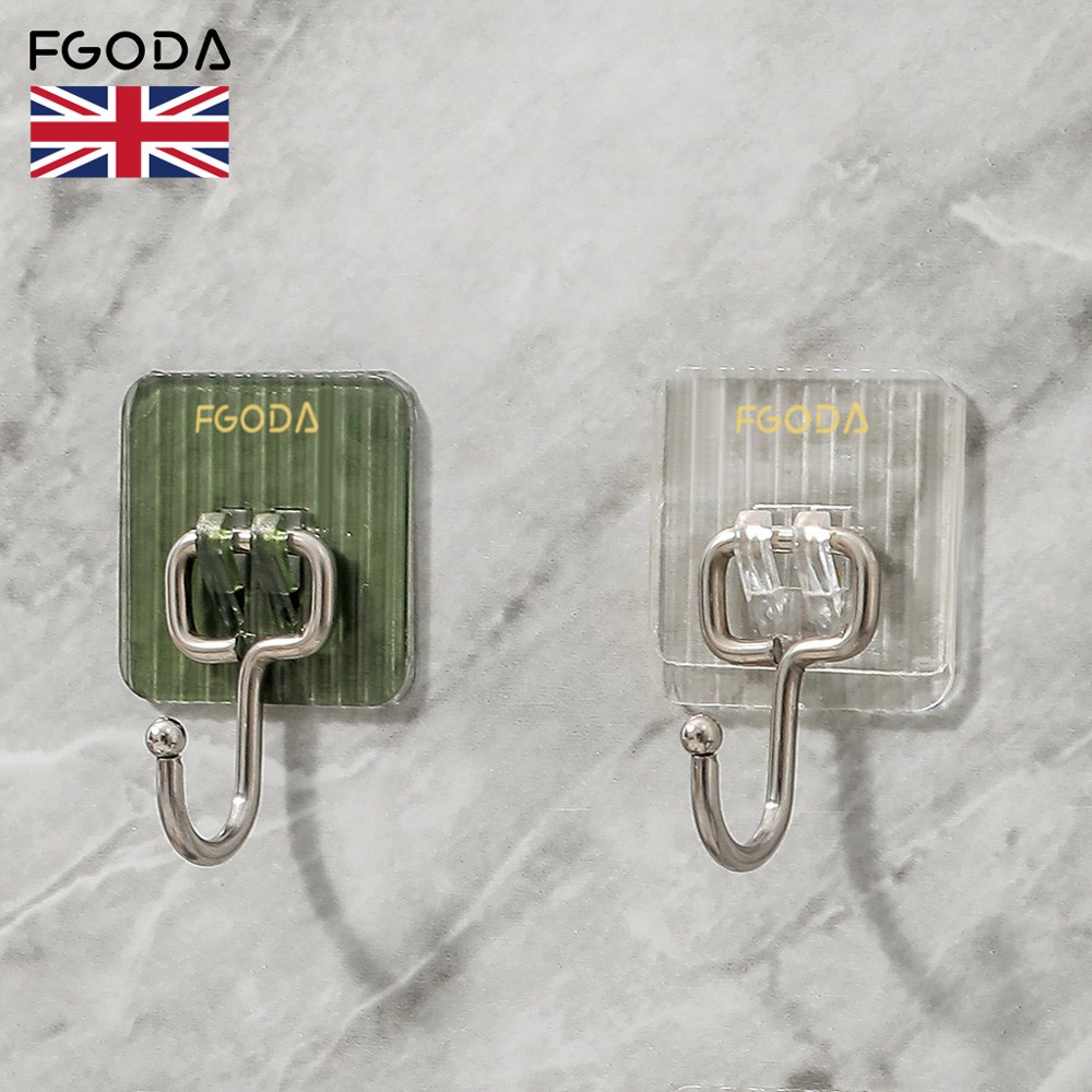 【英國FGODA】無痕免鑽釘掛鉤(4入裝)x3包-多色可選透明｜五金工具｜特力屋．特力屋線上購物