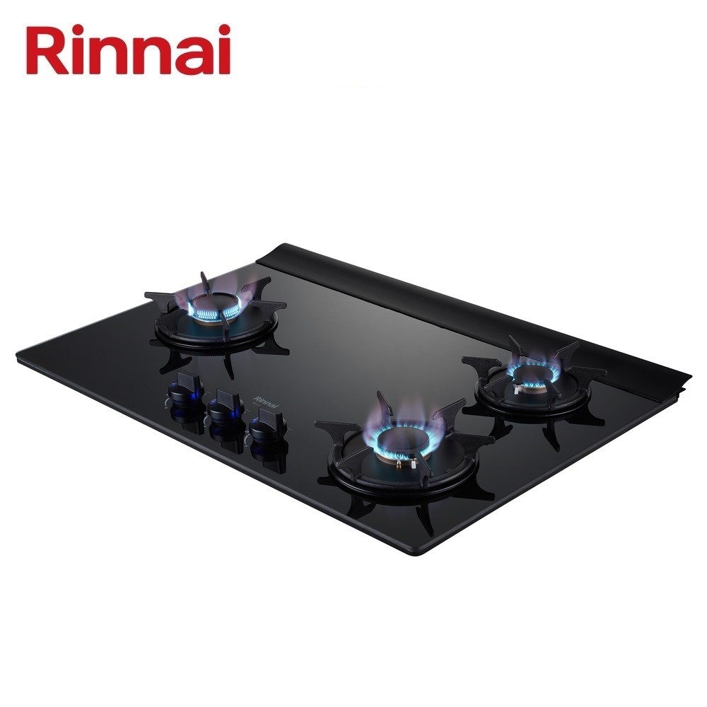 林內 RB-L3710G(LPG) 檯面式彩焱三口爐 (黑玻)(左)(桶裝)｜廚房淨水｜特力屋．特力屋線上購物