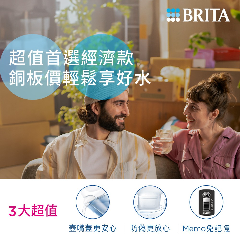 BRITA 愛奴娜濾水壺+MXPRO去水垢濾芯(共7芯)｜廚房淨水｜特力屋．特力屋線上購物