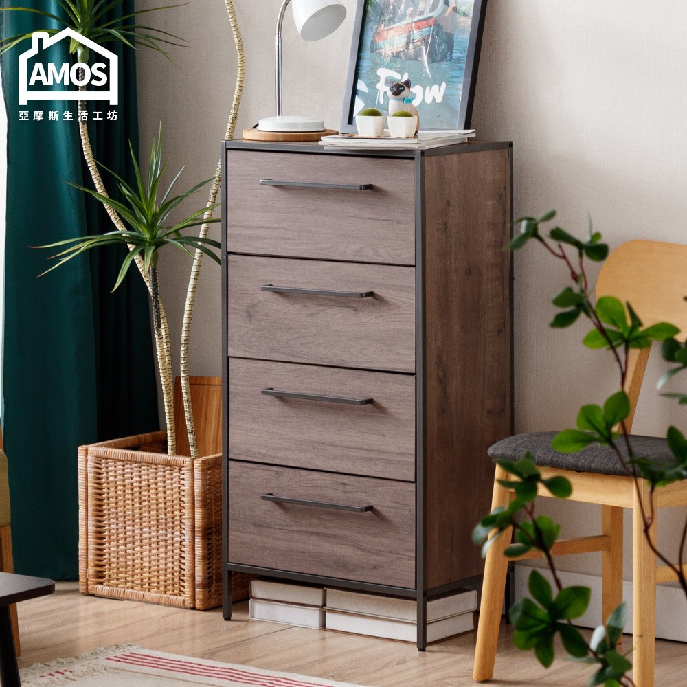 【Amos】布藝木紋四抽收納櫃桃木紋｜家具床墊｜特力屋．特力屋線上購物