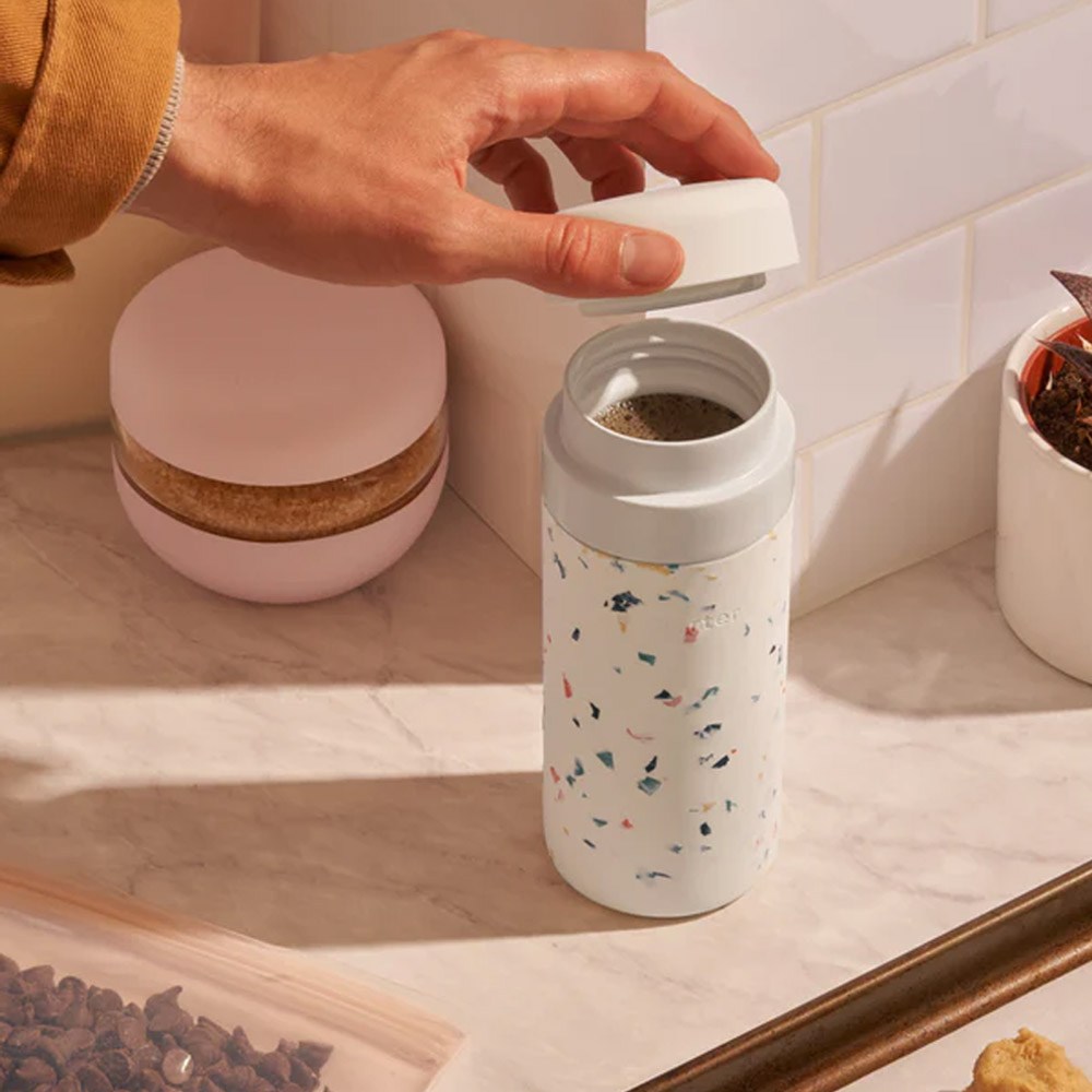 美國W&P 陶瓷內膽保溫瓶480mL 印花白｜日用品｜HOLA 和樂家居