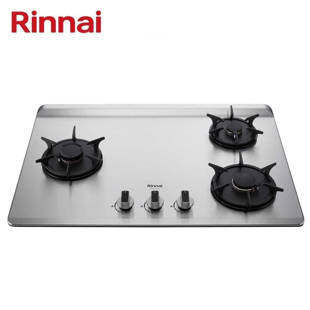 林內 RB-L3700S(LPG) 檯面式彩焱三口爐 (不銹鋼左)(桶裝)｜廚房淨水｜特力屋．特力屋線上購物