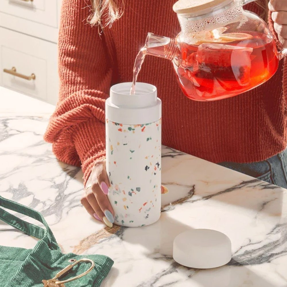 美國W&P 陶瓷內膽保溫瓶480mL 印花白｜日用品｜HOLA 和樂家居