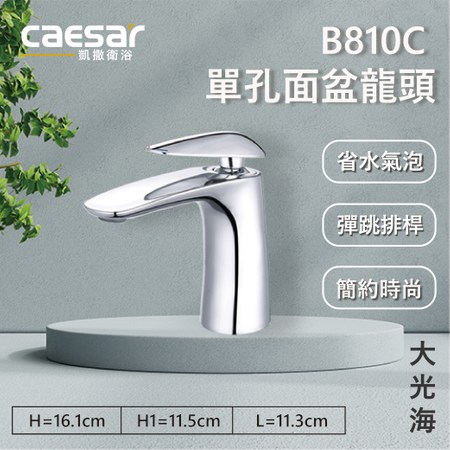 【凱撒CAESAR】凱撒衛浴 B810C 單孔面盆龍頭(附彈跳排桿)｜衛浴設備｜特力屋．特力屋線上購物