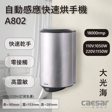 凱撒衛浴CAESAR 自動感應快速烘手機110V（A802）｜衛浴設備｜特力屋．特力屋線上購物