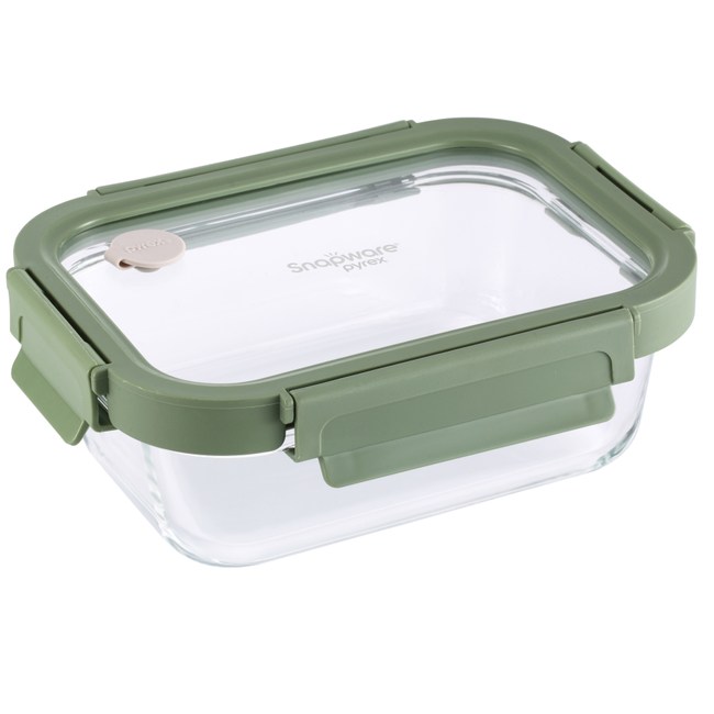 康寧 Snapware Eco Green 長方形全可拆玻璃保鮮盒660ml｜家用清潔｜特力屋．特力屋線上購物