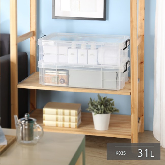 強固型掀蓋整理箱 31L 42.5x63.8x16.6cm K035｜層架收納｜特力屋．特力屋線上購物