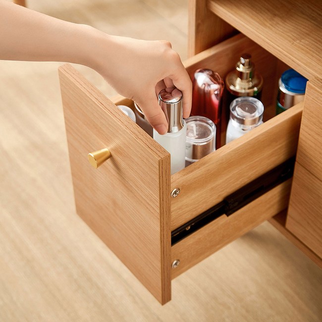 hoi! 林氏木業北歐多功能掀鏡伸縮化妝桌 JU3C｜家具床墊｜特力屋．特力屋線上購物