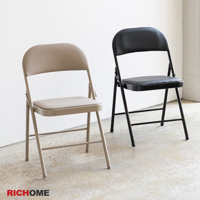 【RICHOME】艾倫摺疊椅黑｜家具床墊｜特力屋．特力屋線上購物