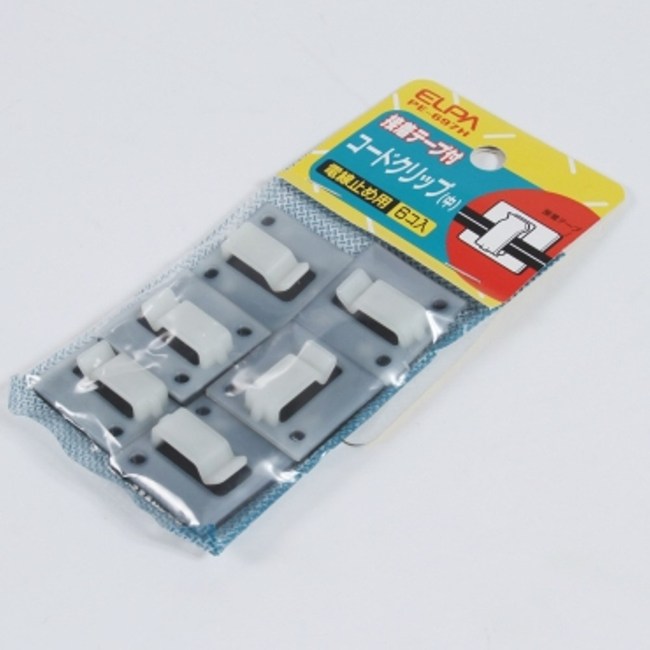 ELPA日本朝日吊掛式自黏固線夾 中 6入 PE-697H｜燈具照明｜特力屋．特力屋線上購物