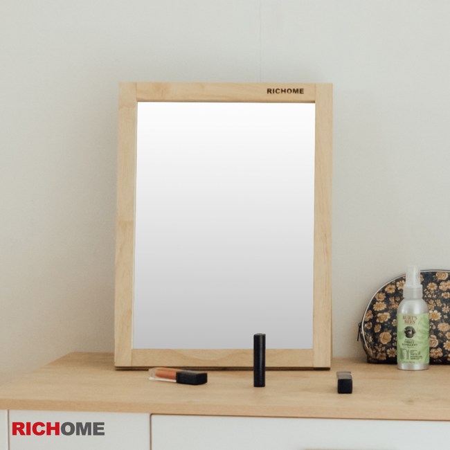 【RICHOME】沃德實木桌上鏡原木色｜家具床墊｜特力屋．特力屋線上購物