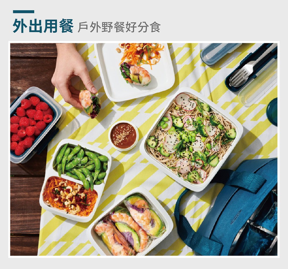 OXO隨行密封分隔保鮮盒0.9L｜日用品｜HOLA 和樂家居