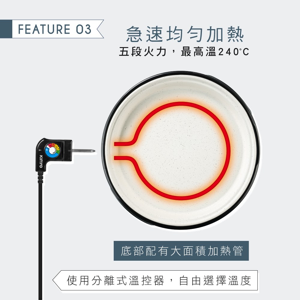 kinyo BP-069 麥飯石電烤盤37cm｜廚房家電｜特力屋．特力屋線上購物