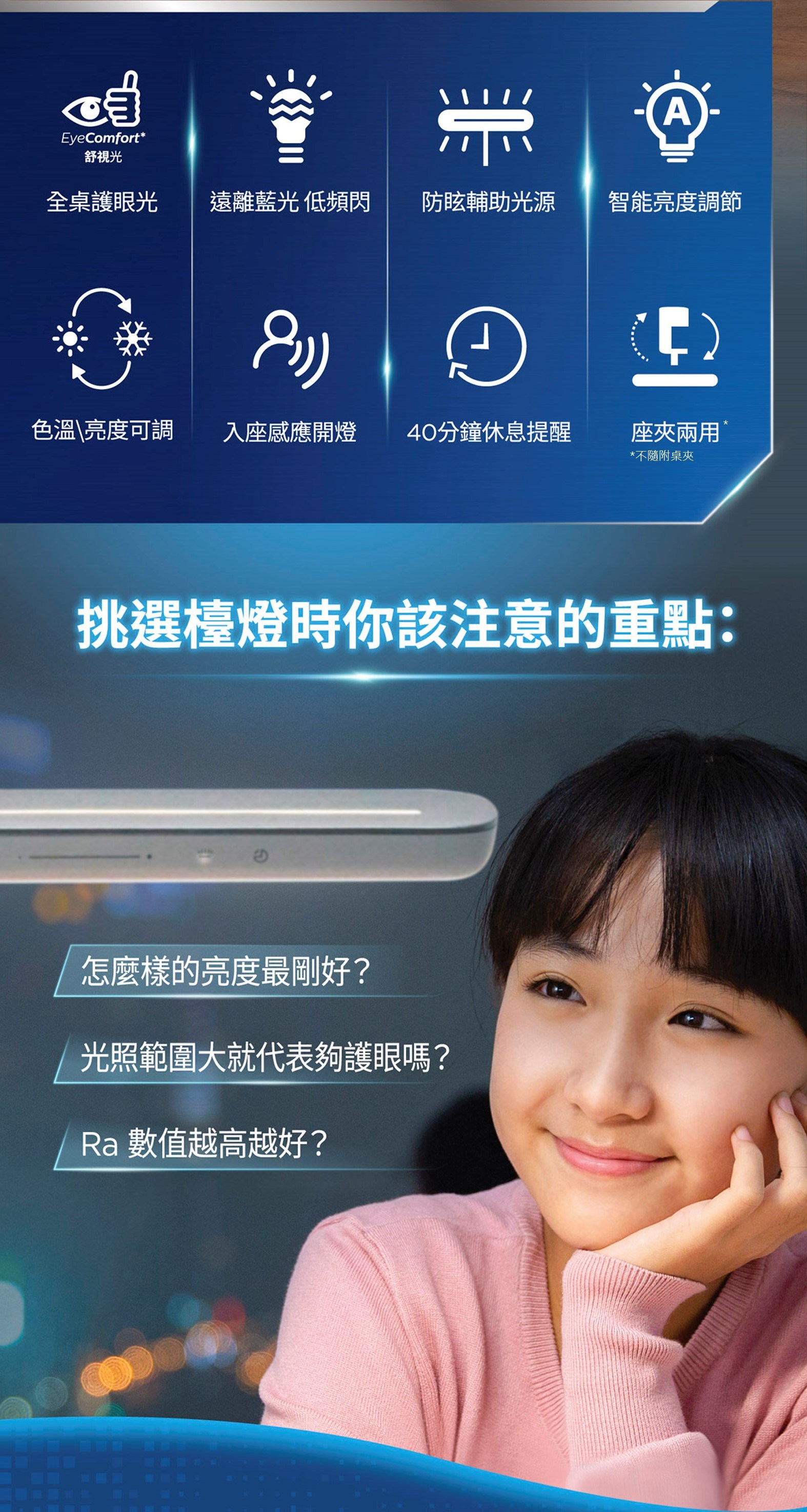 Philips 飛利浦 66159 A5軒博全光譜智能LED護眼檯燈 PD046｜燈具照明｜特力屋．特力屋線上購物