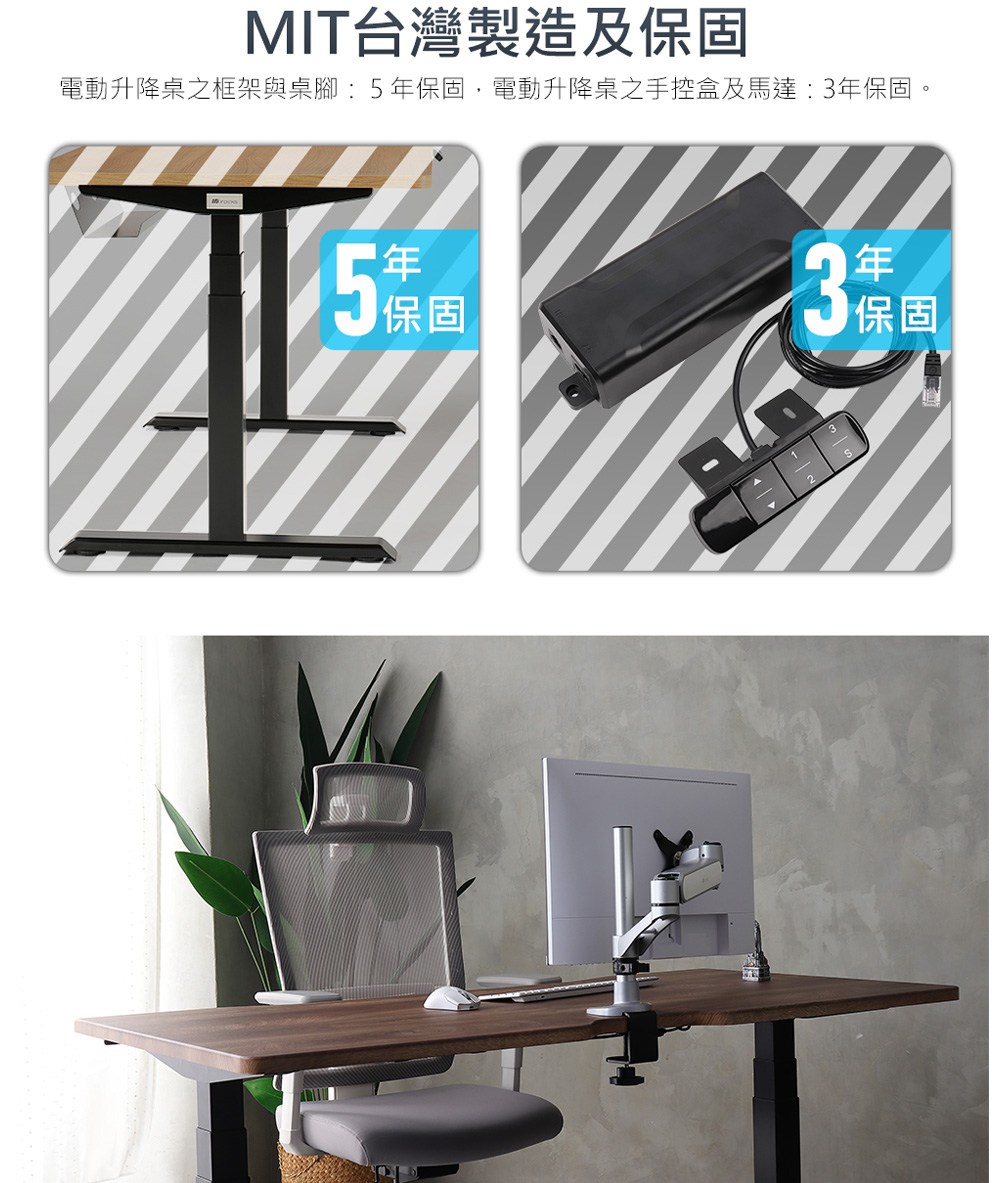 irocks D01-DX 電動升降桌 160x80cm 菸草橡木 不含組裝｜家具床墊｜特力屋．特力屋線上購物