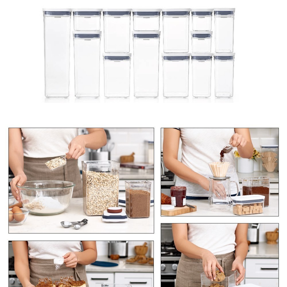 OXO POP 大正方按壓保鮮盒- 1L｜日用品｜HOLA 和樂家居